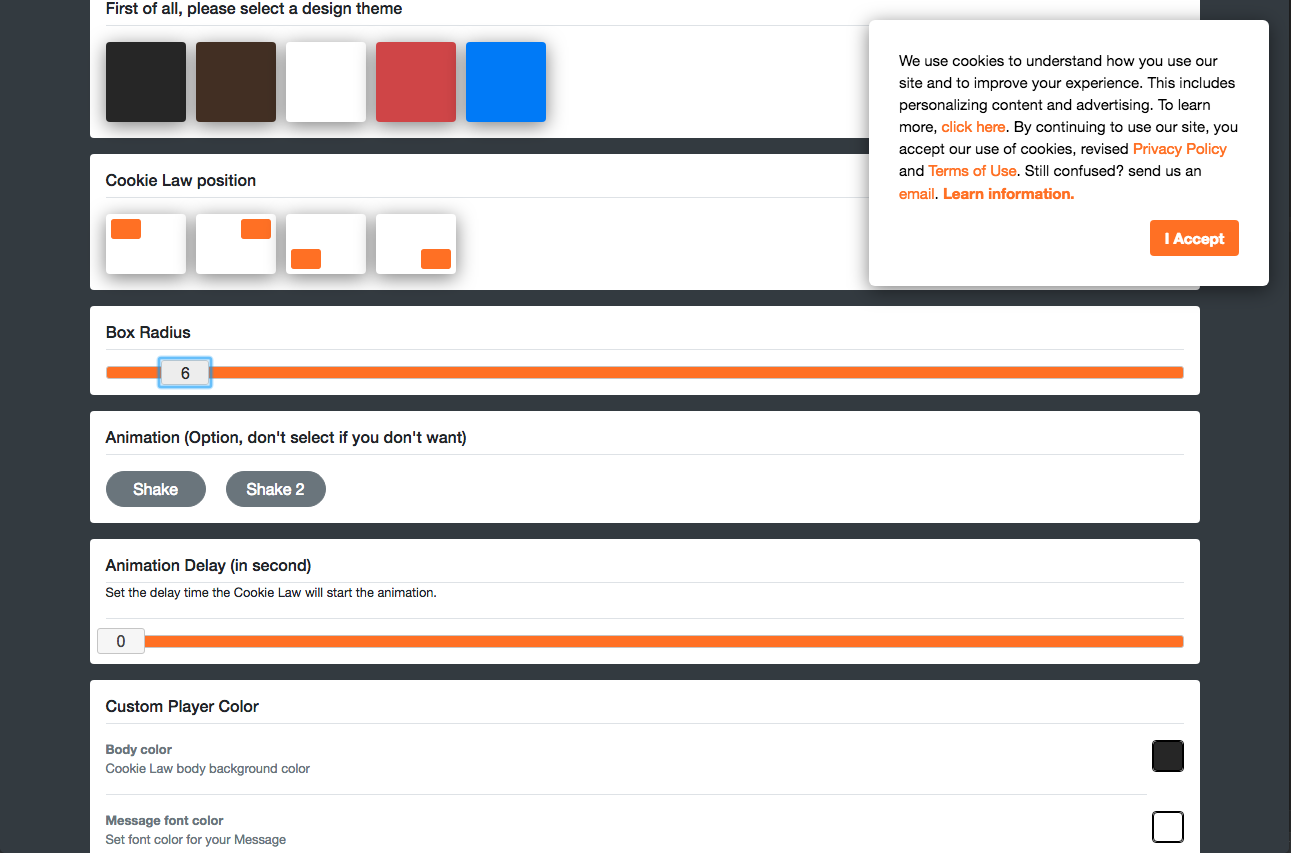 Embed Cookie - Cookie Law Generator by codenamenina | CodeCanyon Embed Cookie - Cookie Law Generator by codenamenina | CodeCanyon